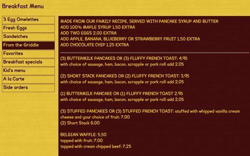 Hanover Eatery menu in Bethlehem, Pennsylvania, USA