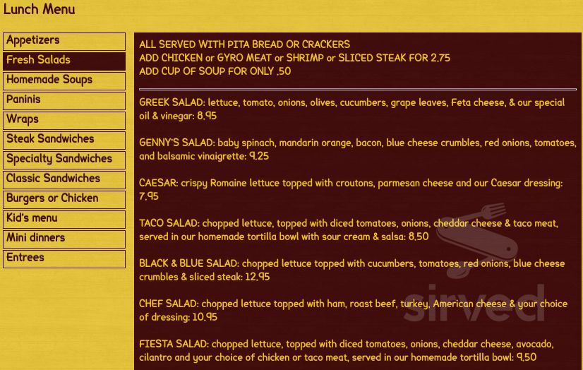 Hanover Eatery menu in Bethlehem, Pennsylvania, USA