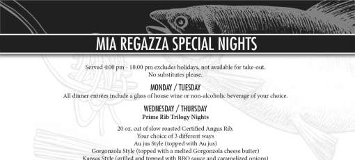 Menu for Mia Regazza of Marshfield in Marshfield, MA | Sirved