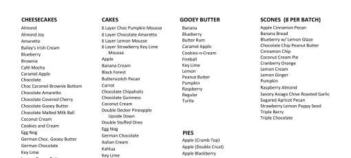 Menu for The Barn in St. Louis, MO | Sirved