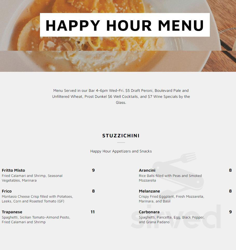 Lidia's menu in Kansas City, Missouri, USA