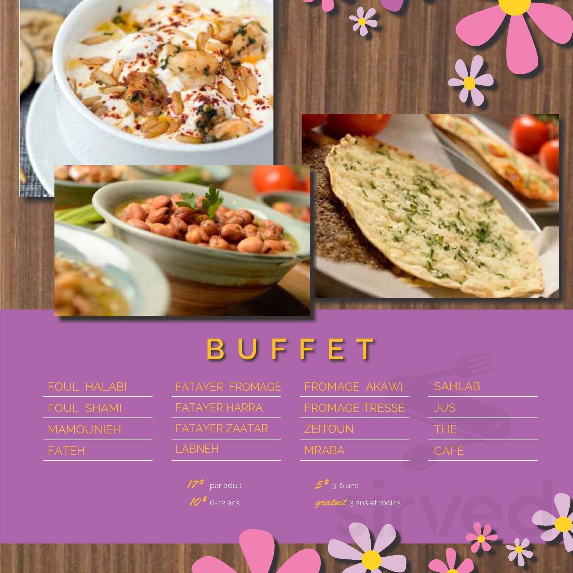 Lylac Resto lounge menus in Saint-Laurent, Quebec, Canada