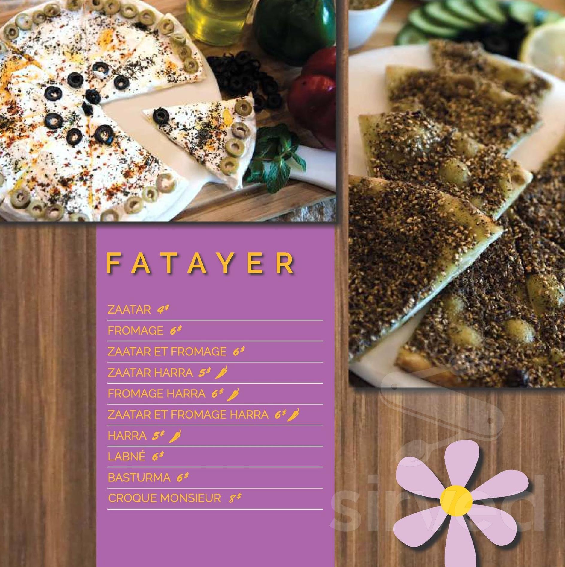 Lylac Resto lounge menus in Saint-Laurent, Quebec, Canada