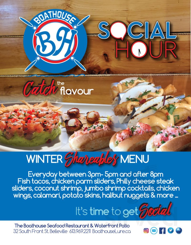 The Boathouse Seafood Restaurant And Waterfront Patio menu in ...