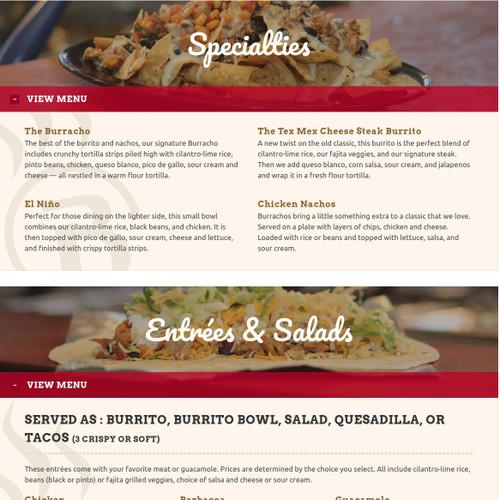 Burrachos Fresh Mexican Grill menu in Sun Prairie, Wisconsin, USA