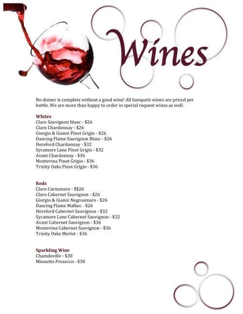 The Gates On Roblin menu in Headingley, Manitoba, Canada