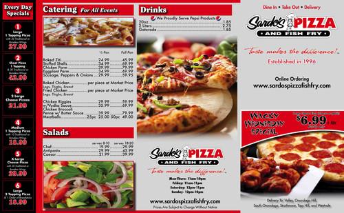 Sardo's Pizza and Fish Fry menu in Syracuse, New York, USA