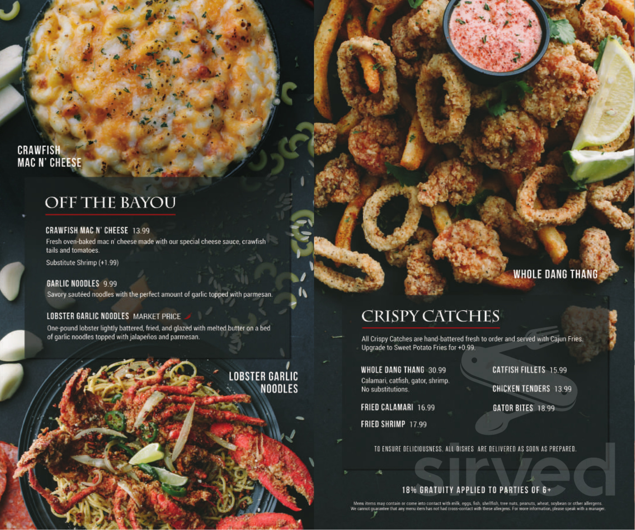 Chasin' Tails menus in Centreville, Virginia, United States