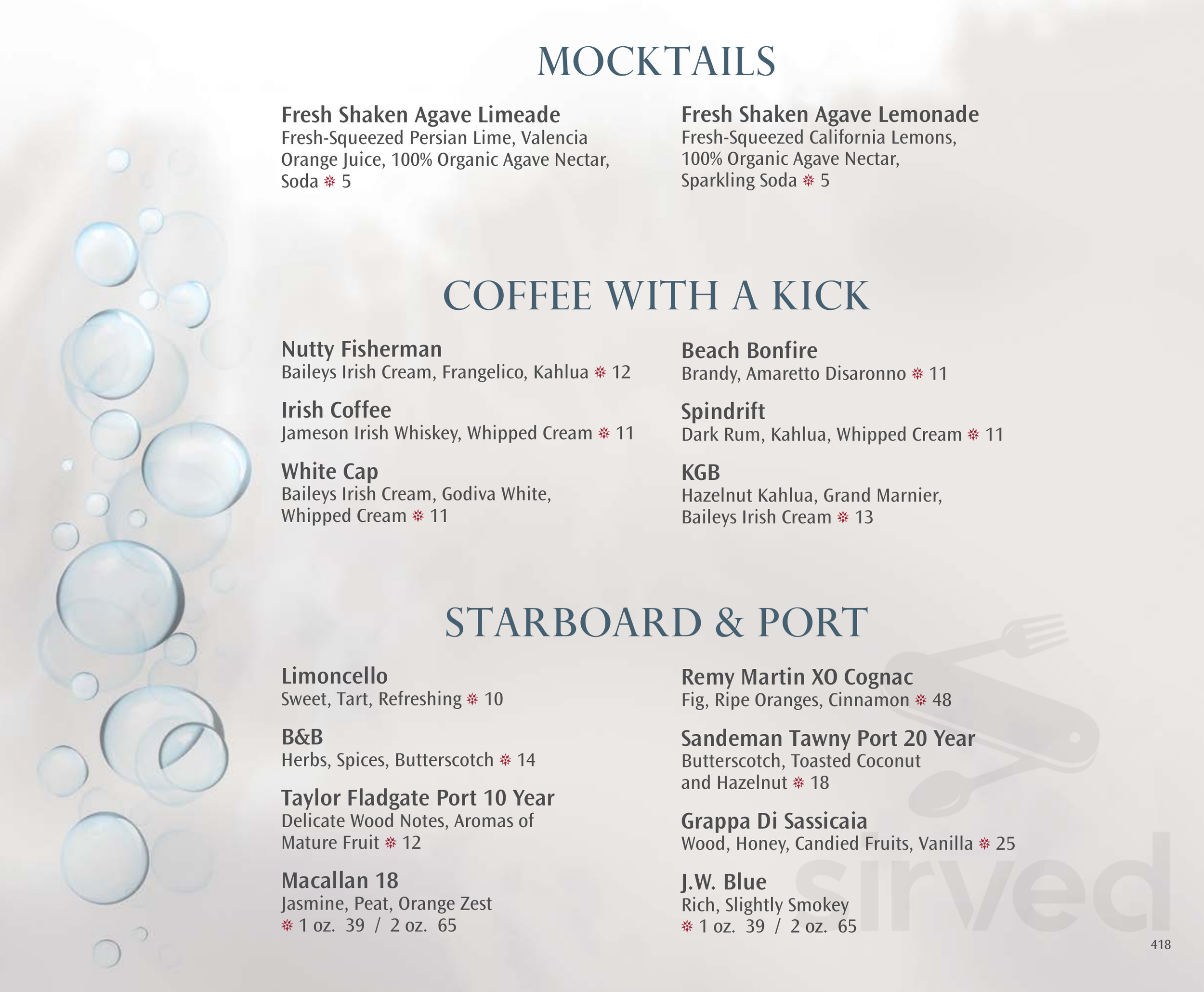 Latitudes at the Wentworth menus in New Castle, New Hampshire, United ...