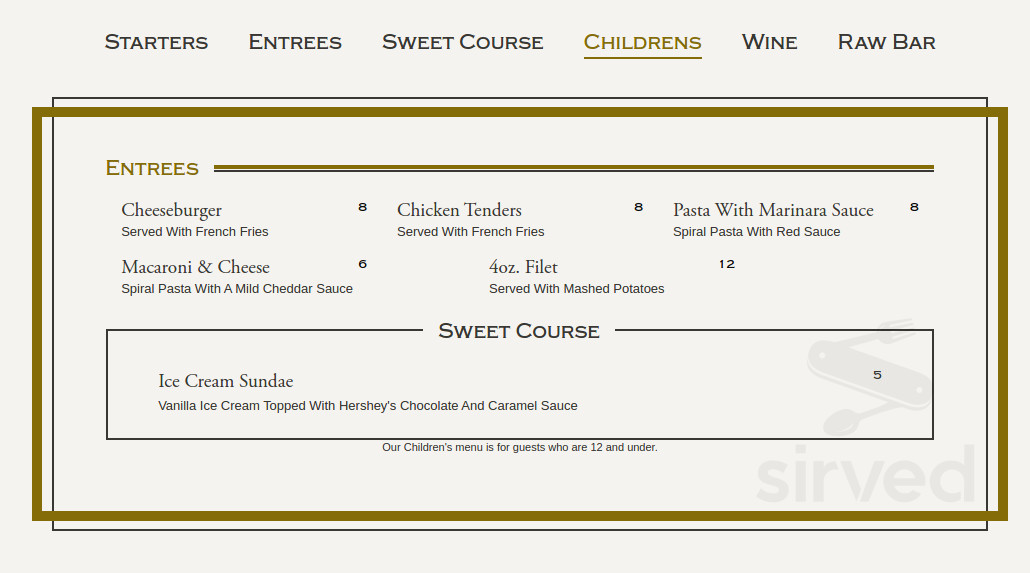 21 Main At North Beach menu in North Myrtle Beach, South Carolina, USA