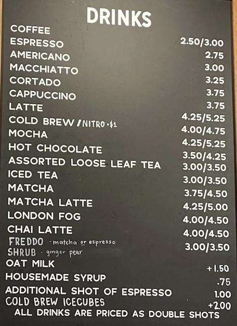 Mediterra Cafe menu in Sewickley, Pennsylvania, USA