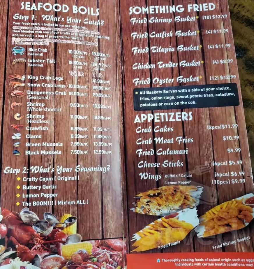 Crafty Crab Margate menu in Margate, Florida, USA