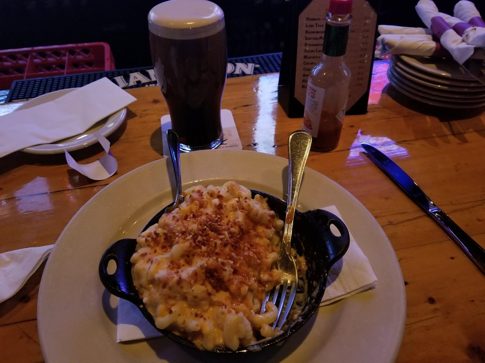 The Banshee menu in Boston, Massachusetts, USA