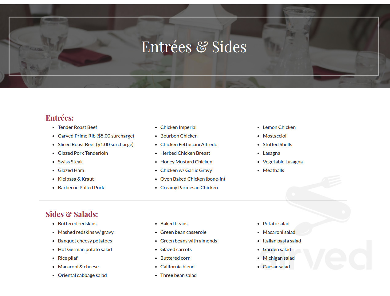 Menu for A Taste of Heaven in Clearwater, FL | Sirved