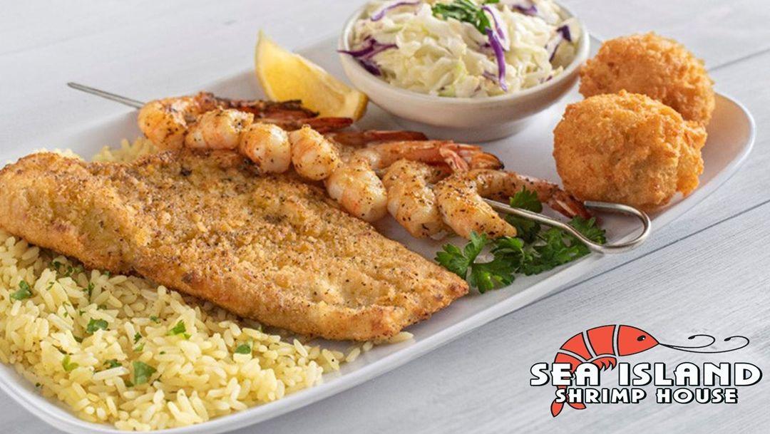 Sea Island Shrimp House menu in San Antonio, Texas, USA