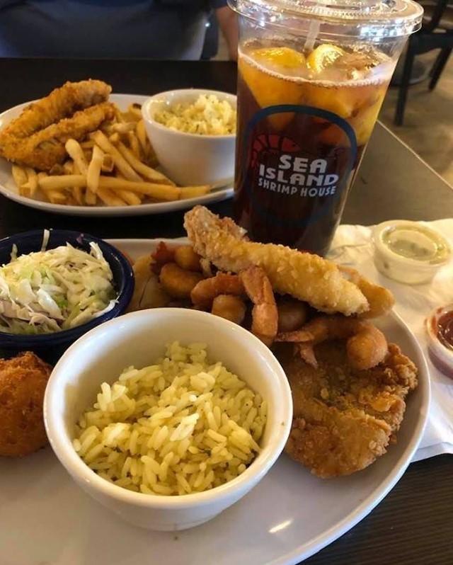 Sea Island Shrimp House menu in San Antonio, Texas, USA