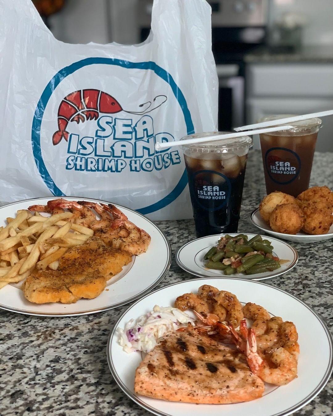 Sea Island Shrimp House menu in San Antonio, Texas, USA