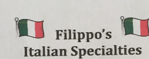 Menu for Filippo's Italian Specialties in Silver Spring, MD | Sirved