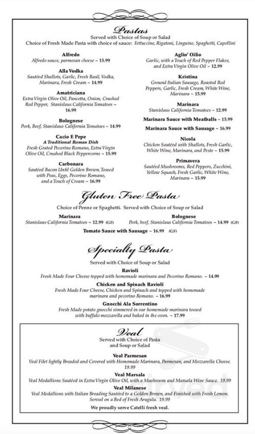 Dominick's Restaurant menus in Winter Springs, Florida, United States