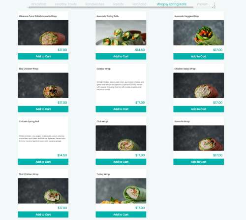 Greenlife Fit Foods menu in Irvine, California, USA