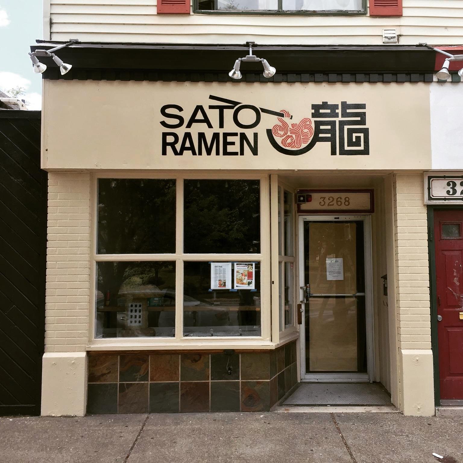 SATO Ramen menu in Buffalo, New York, USA