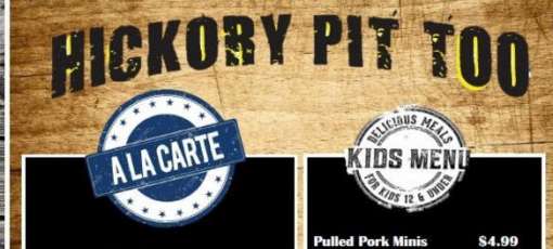 Menu for Hickory Pit Too in Semmes, AL | Sirved