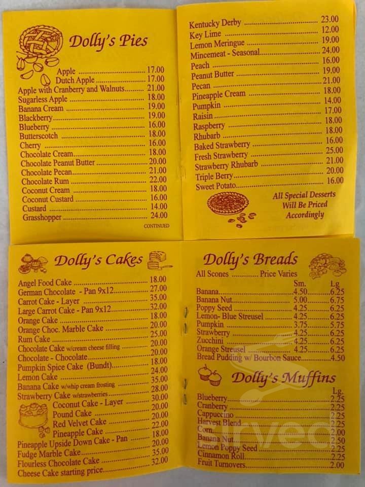 Dolly's Produce Patch and Eatery menu in Bonita Springs, Florida, USA
