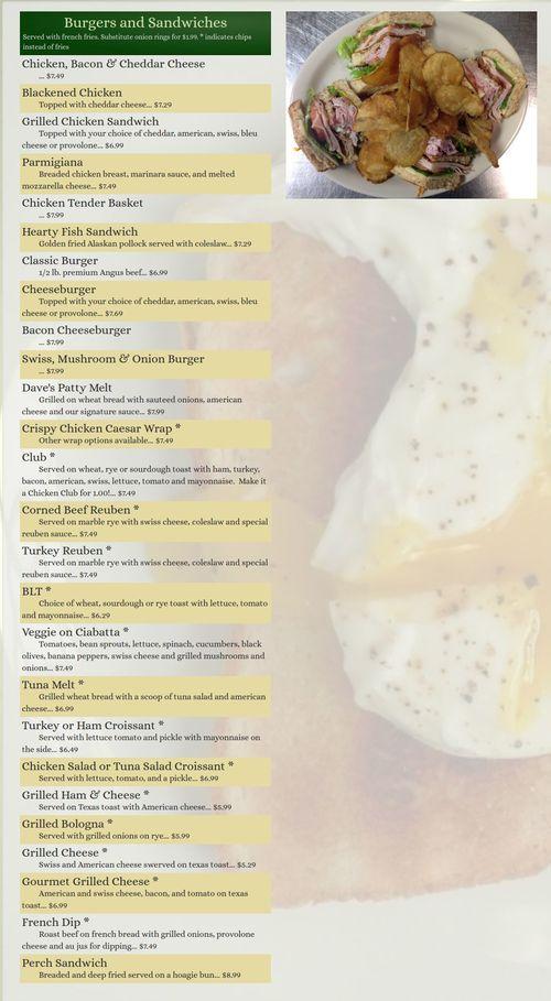 Briarfield Cafe menu in Maumee, Ohio, USA