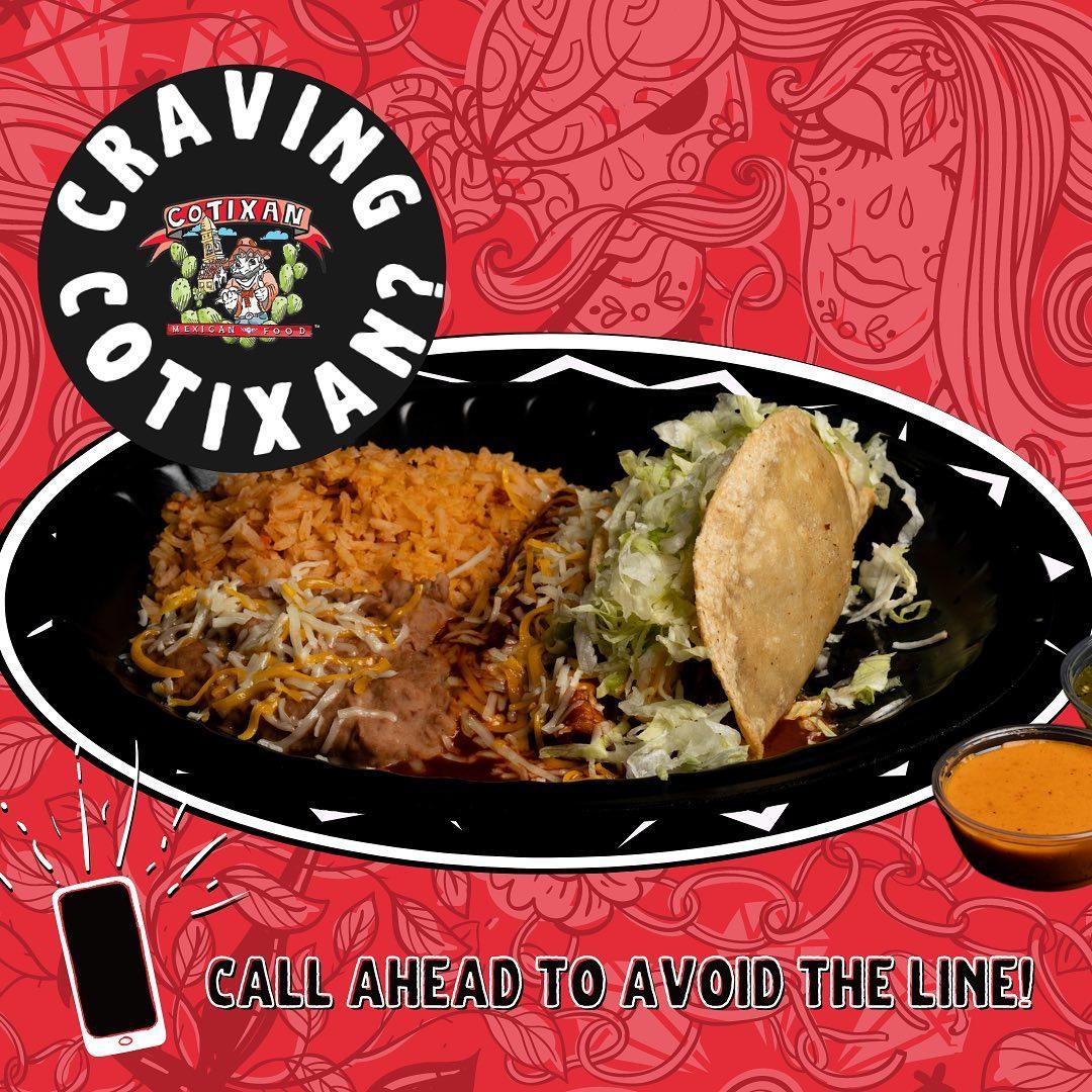 Cotixan Mexican Food menu in San Diego, California, USA