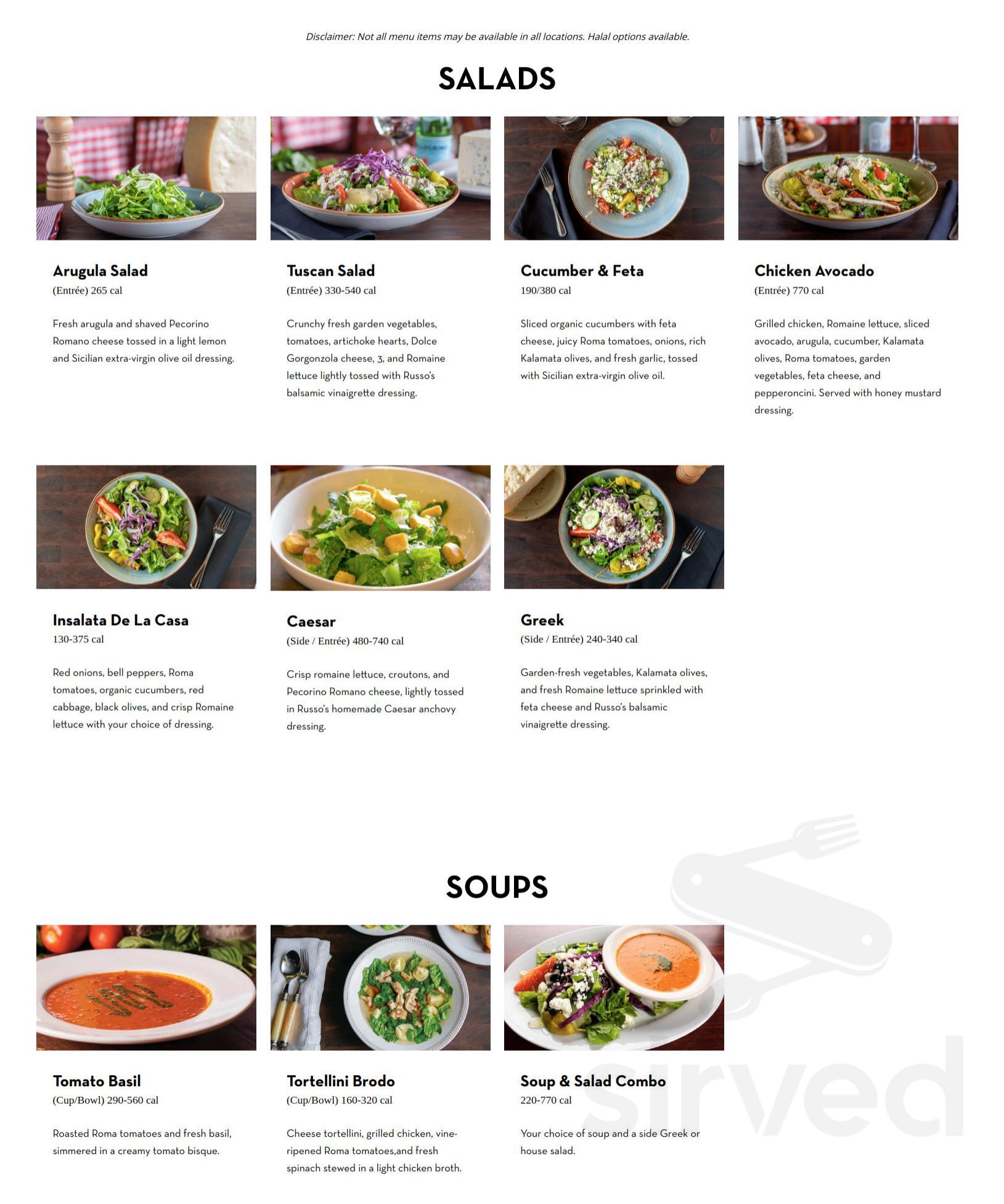 Russo's New York Pizzeria & Italian Kitchen menu in Broken Arrow ...