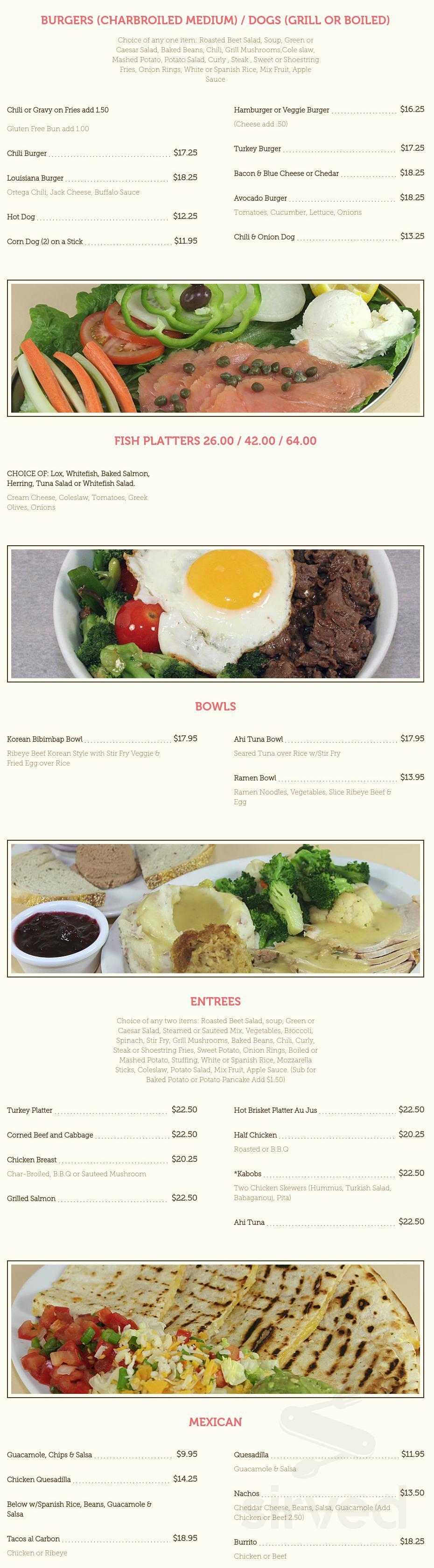 Jerry's Famous Deli menus in Studio City, California, United States