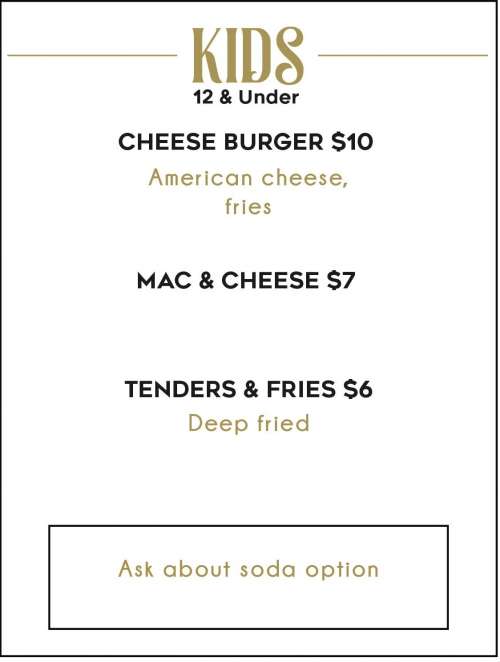 Brood and Barley menu in North Little Rock, Arkansas, USA