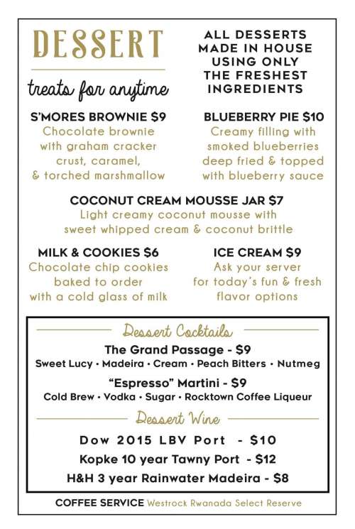 Brood and Barley menu in North Little Rock, Arkansas, USA
