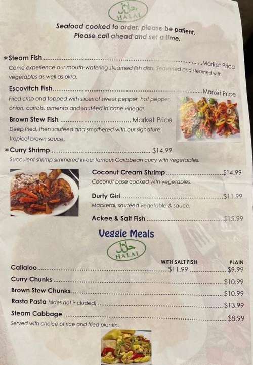 Tropical Delight 1 Inc menu in Ocala, Florida, USA