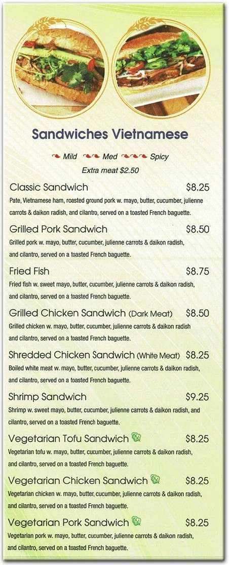 Banh Mi House menu in Staten Island, New York, USA