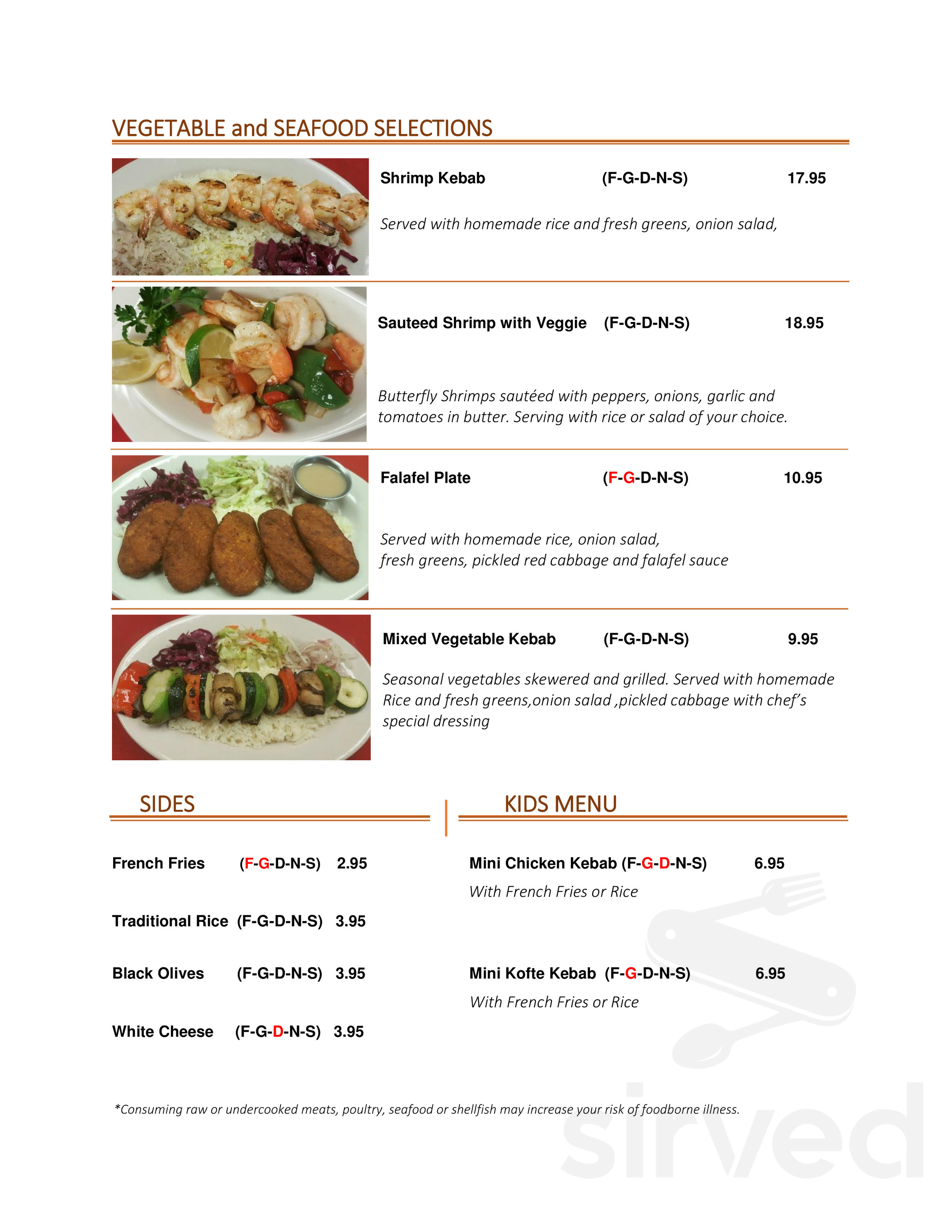 Mediterrano Turkish & Mediterranean Restaurant menus in Hillsboro, New ...