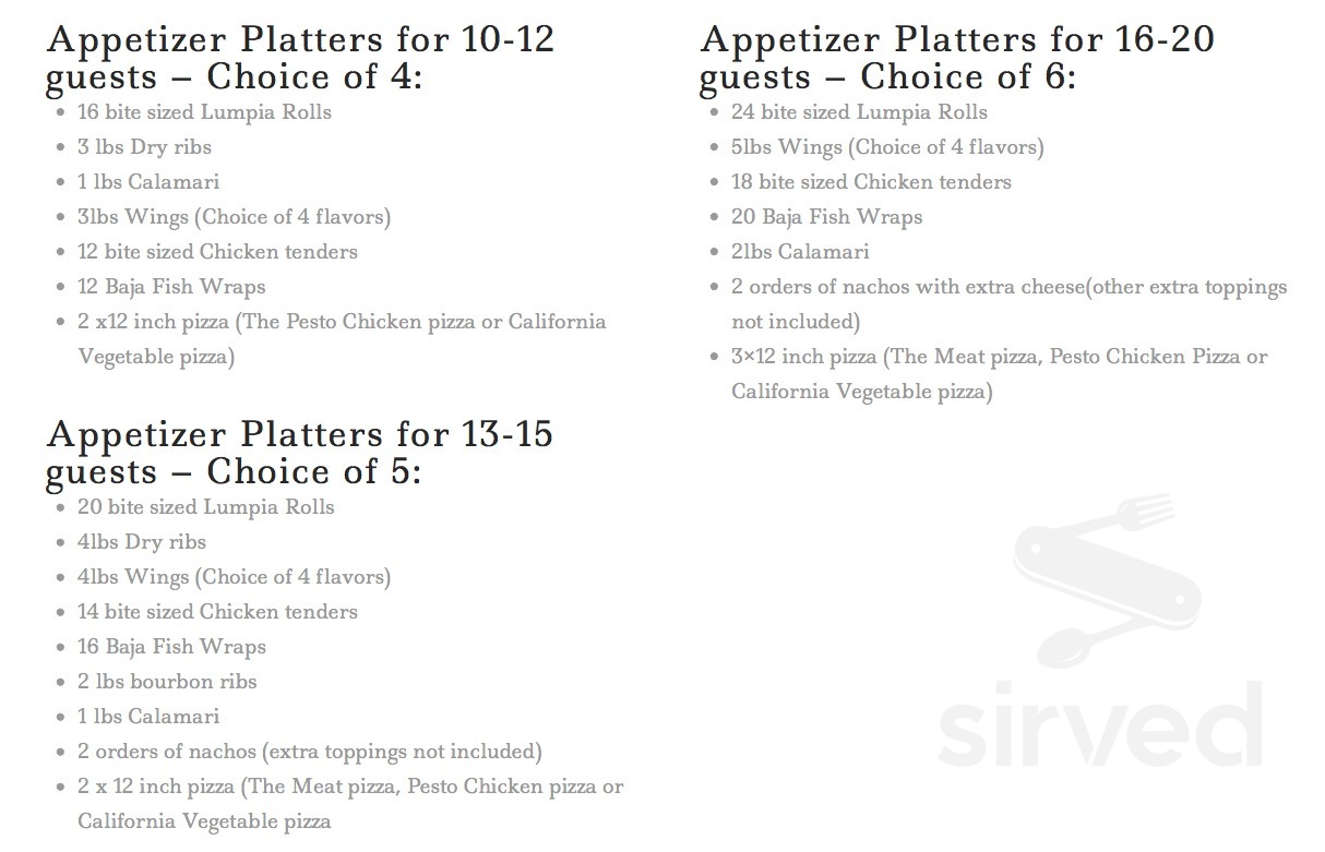 Menu - Winnipeg MB's Confusion Corner Drinks + Food | Sirved