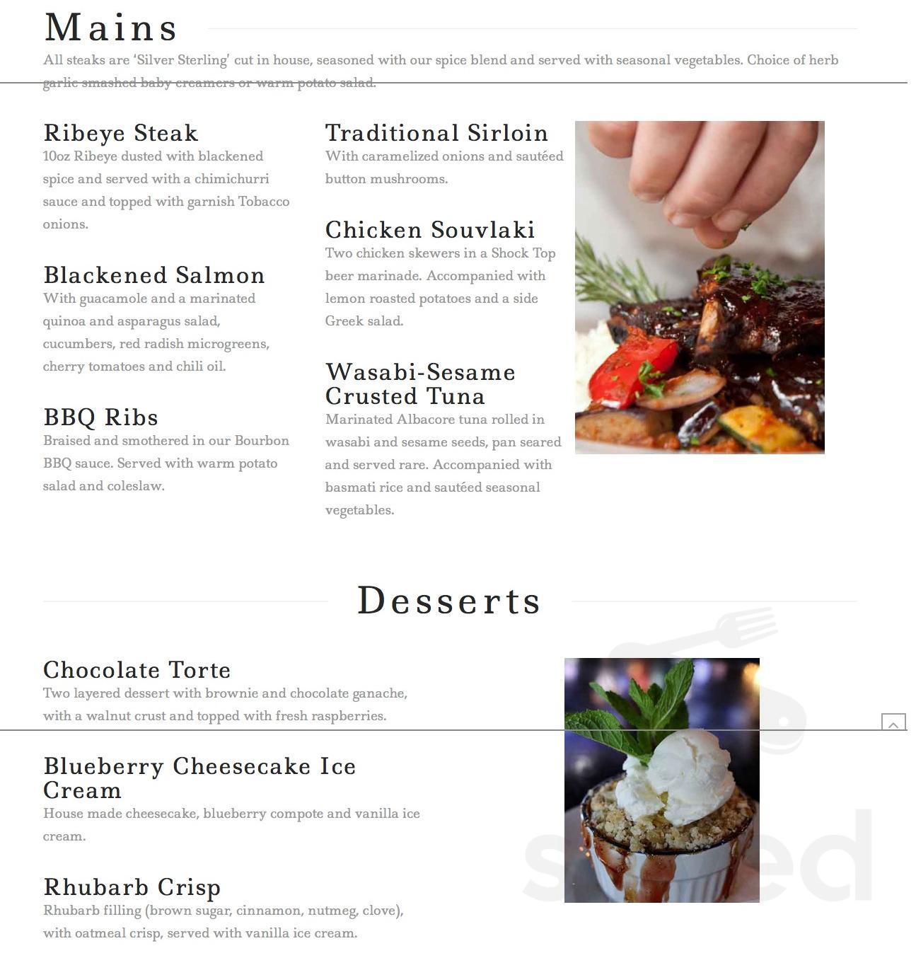 Confusion Corner Drinks + Food menu in Winnipeg, Manitoba, Canada