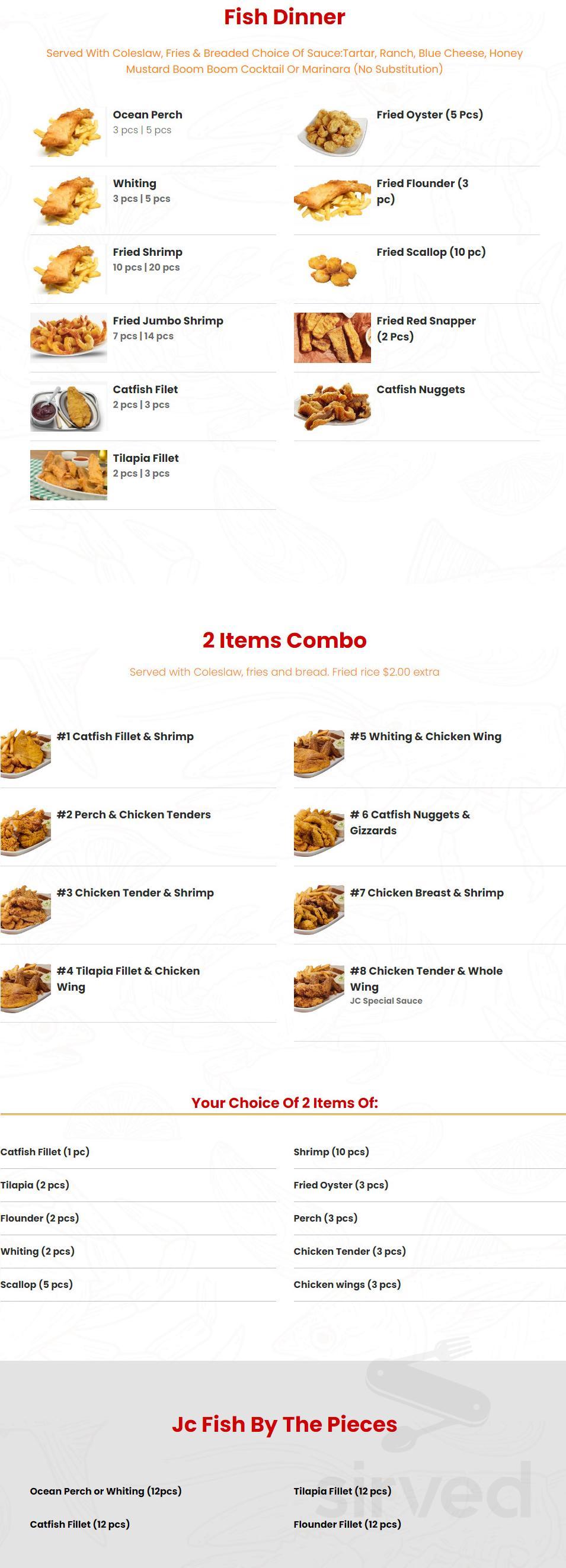 Menu - Stone Mountain GA's Juicy Crawfish - Stone Mountain | Sirved