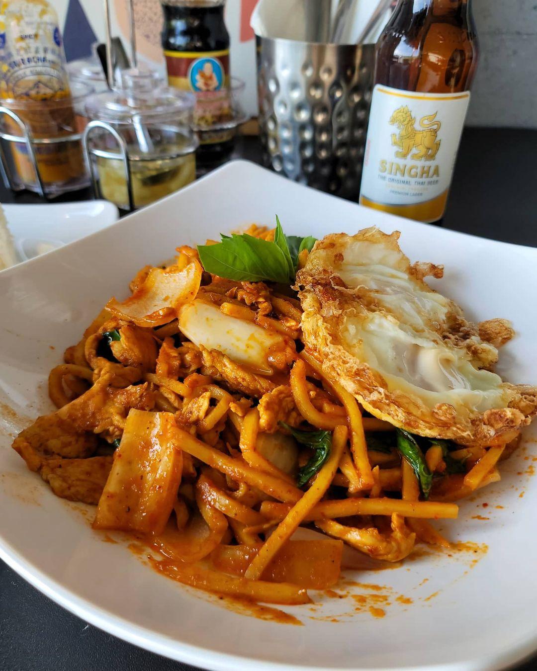 Chow Thai menu in Charleston, West Virginia, USA