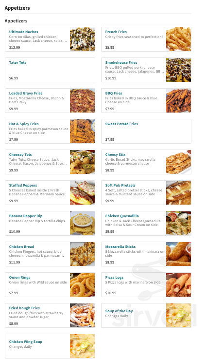 Say Cheese Pizza Co, & Comic Book Cafe menu in Grand Island, New York, USA