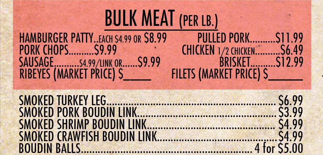 Little Willie's BBQ Pearl menus in Pearl, Mississippi, United States