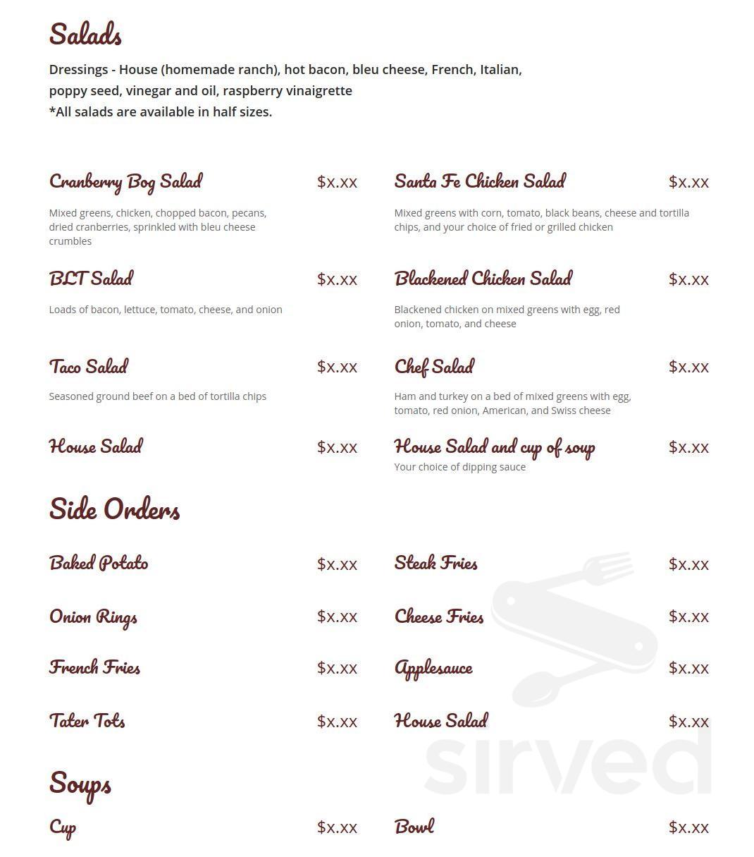 The Curve menus in Alexandria, Indiana, United States