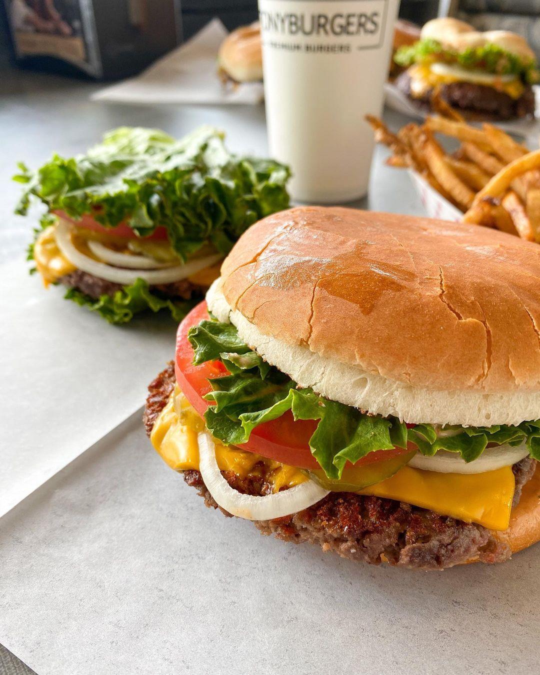 Tonyburgers menu in Centerville, Utah, USA