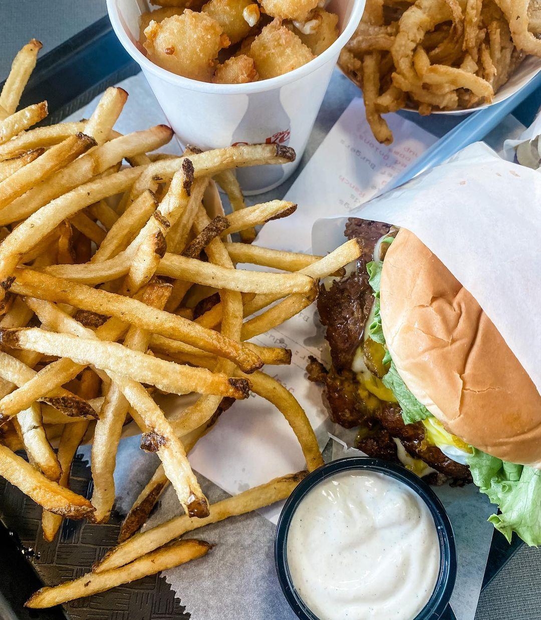 Tonyburgers menu in Centerville, Utah, USA