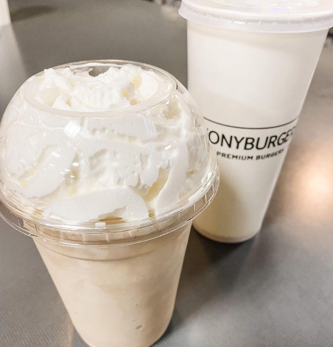 Tonyburgers menu in Centerville, Utah, USA