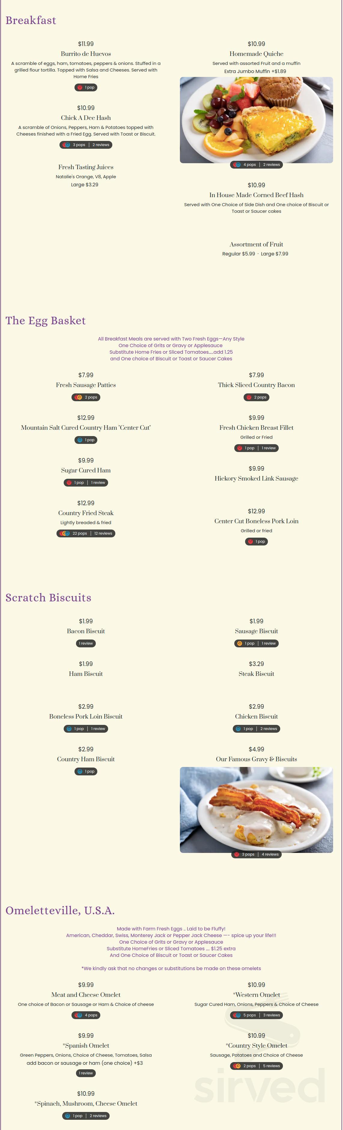 Cupboard Cafe & Gifts menu in Dillard, Georgia, USA