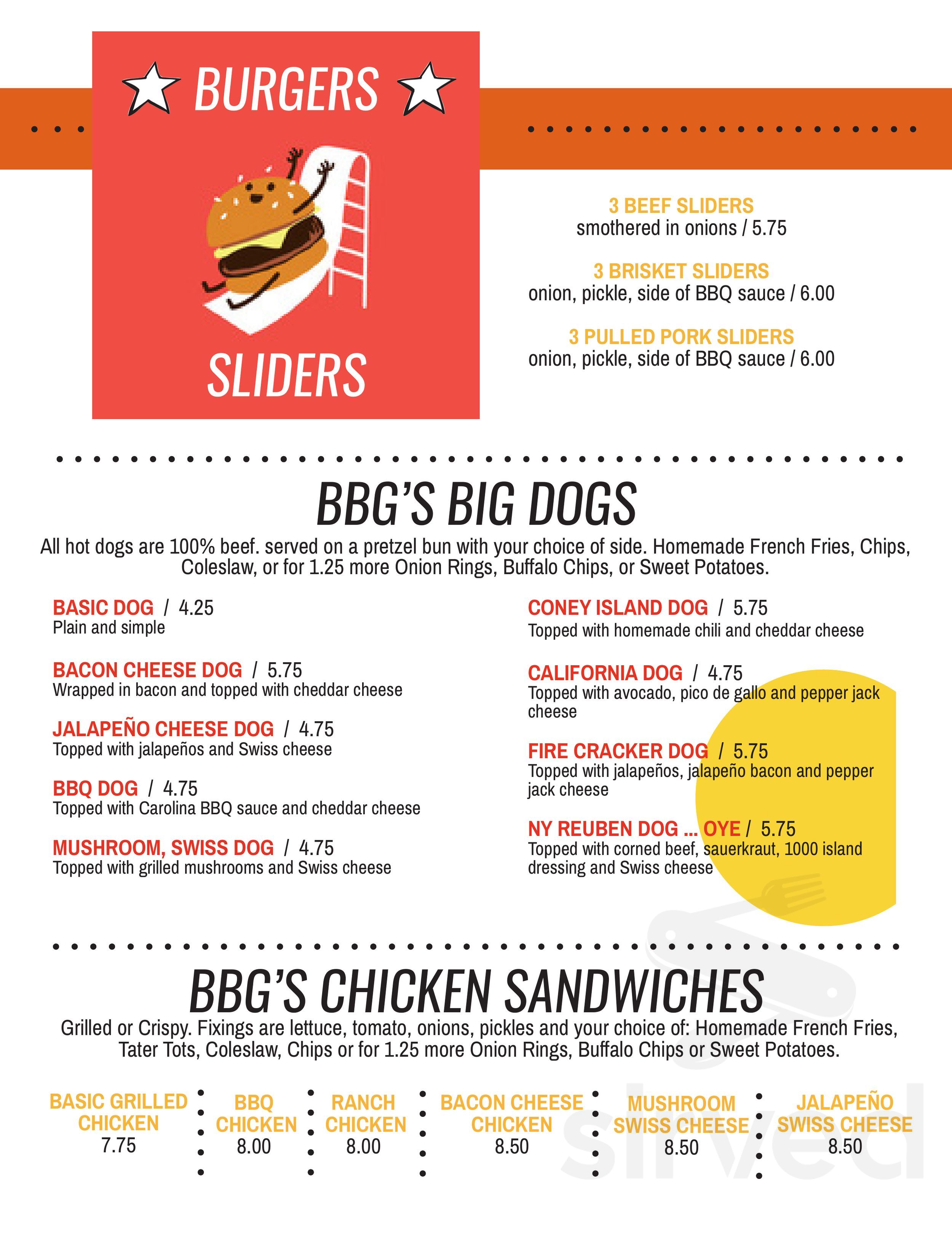 Burgers Bar & Grill Phillips menus in Phillips, Wisconsin, United States