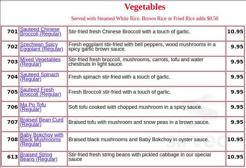 Super Wok menu in Tarzana, California, USA