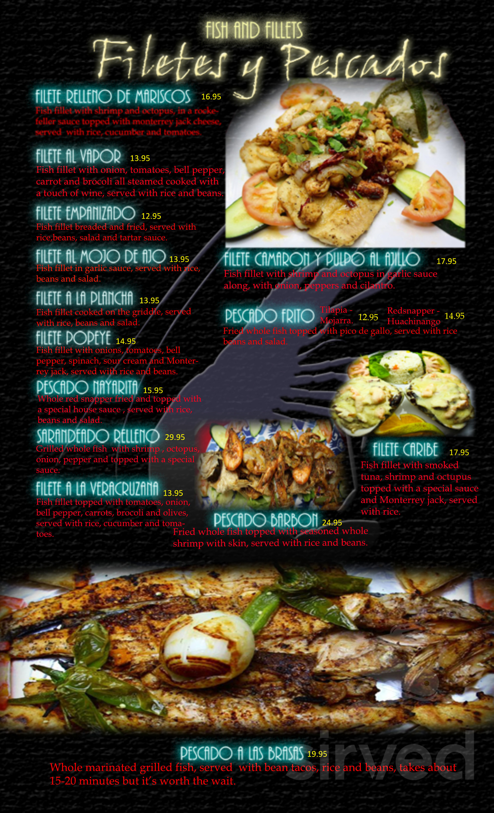 El Camaron Escondido menu in Escondido, California, USA